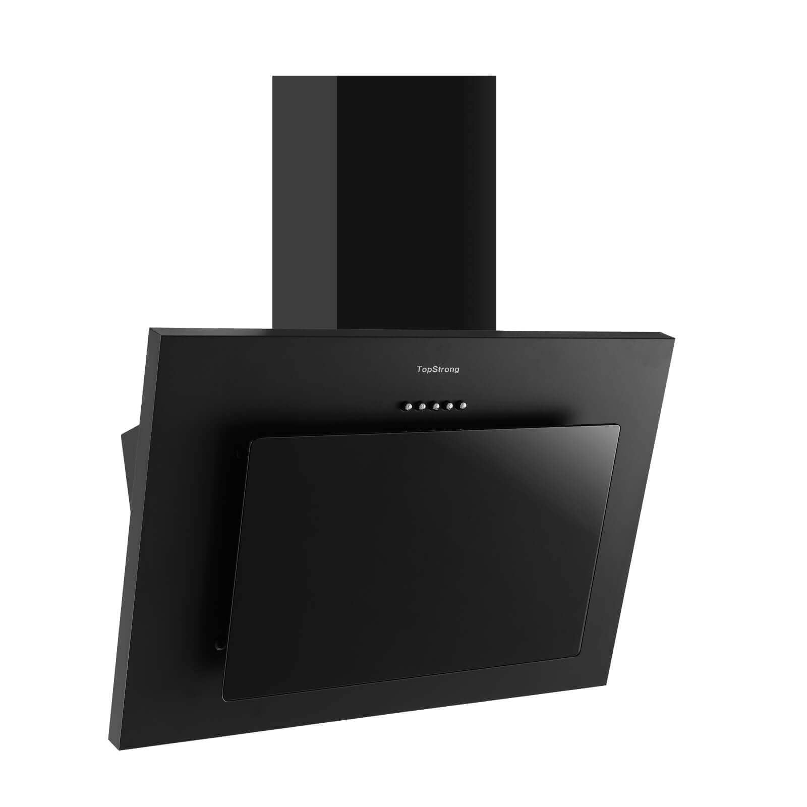 Black Kitchen Extractor Fan 60cm Push Button Control Cooker Hood ...